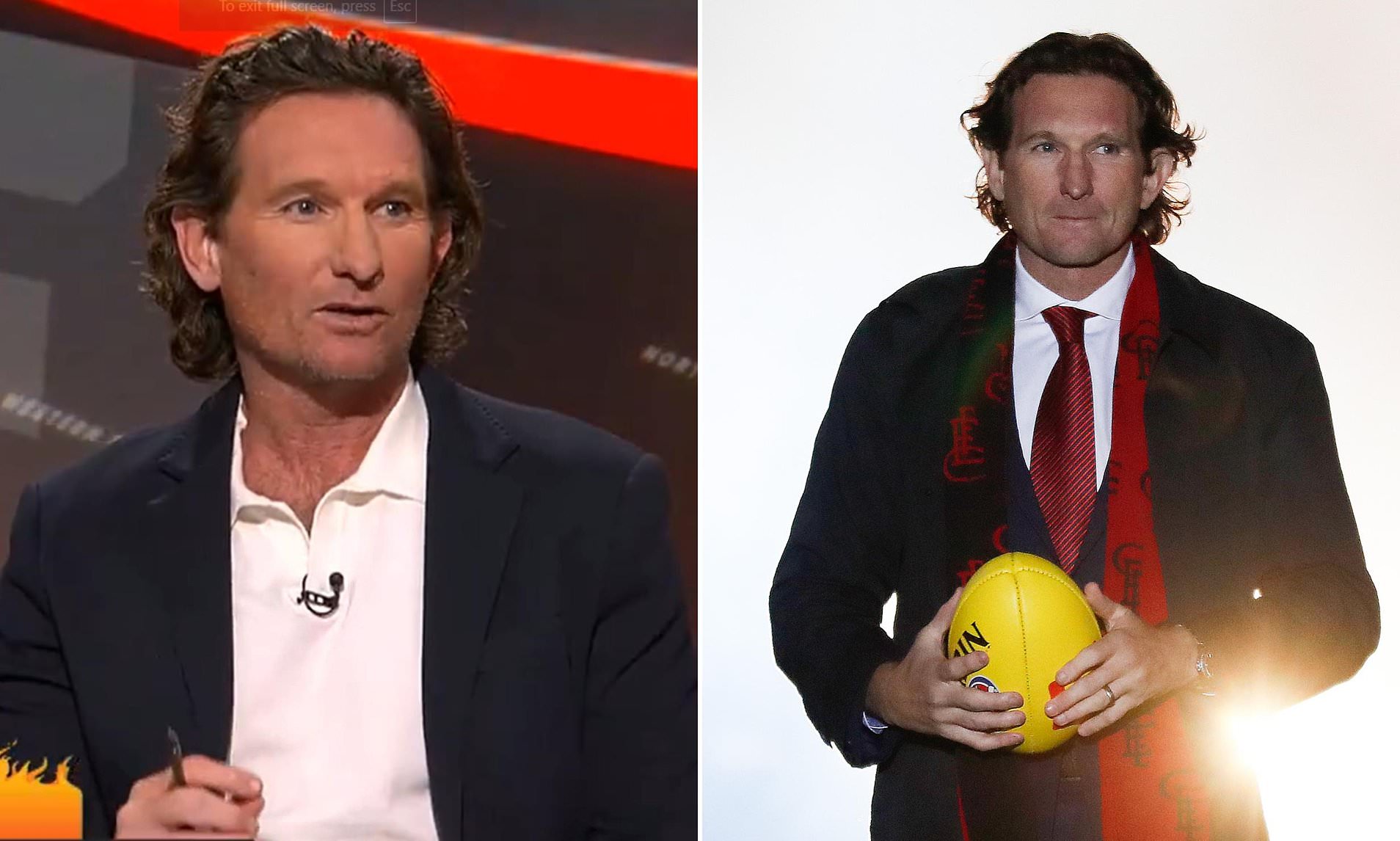 Fans lump praise footy legend James Hird as the Essendon great begins ...