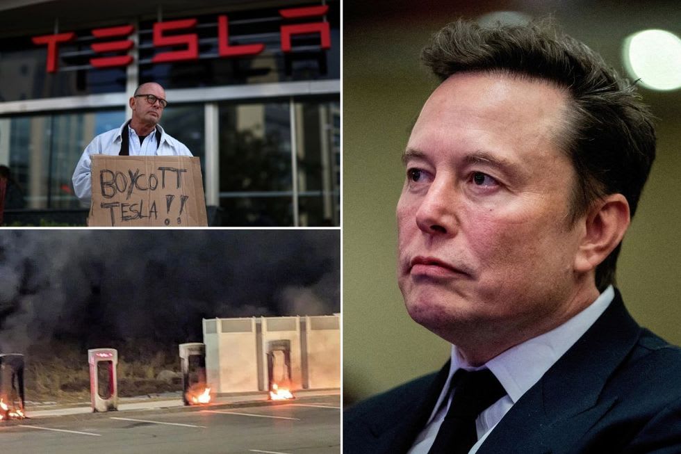 Elon Musk makes feelings clear on Tesla protests as activists storm ...