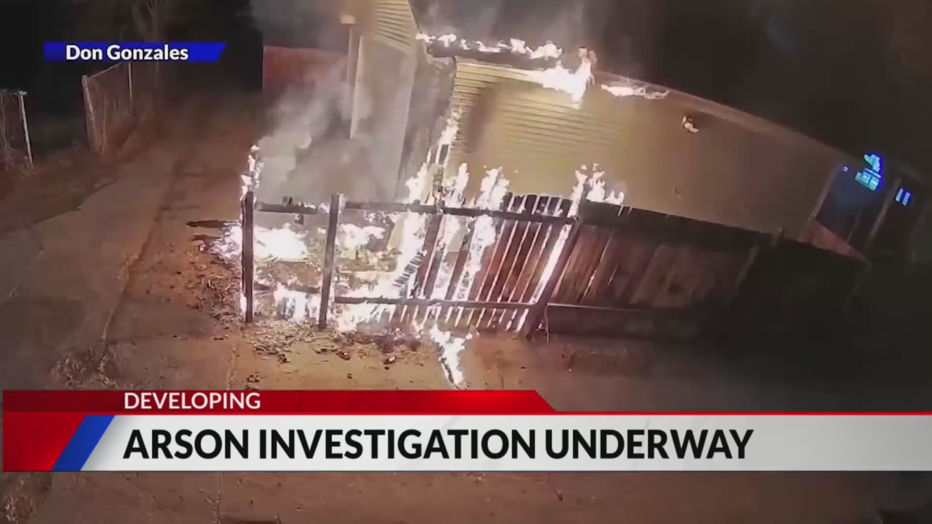 Man caught on camera in Denver alley before garage fire