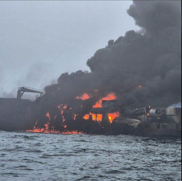 Oil tanker collision sparks environmental warning as jet fuel spills ...