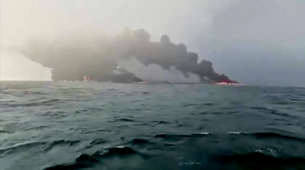 At least 32 casualties after US oil tanker explodes in fireball off UK ...