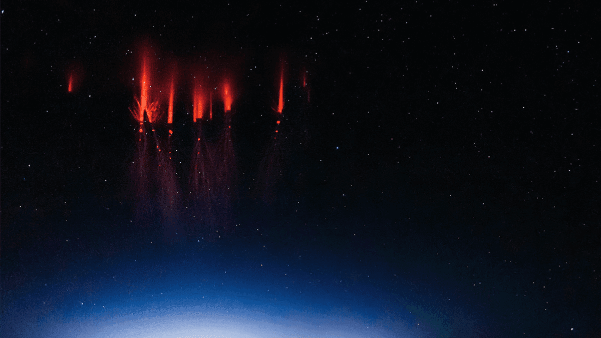 Astronaut On ISS Captures Mysterious Blue Jet Sprite Lighting Up Earth ...