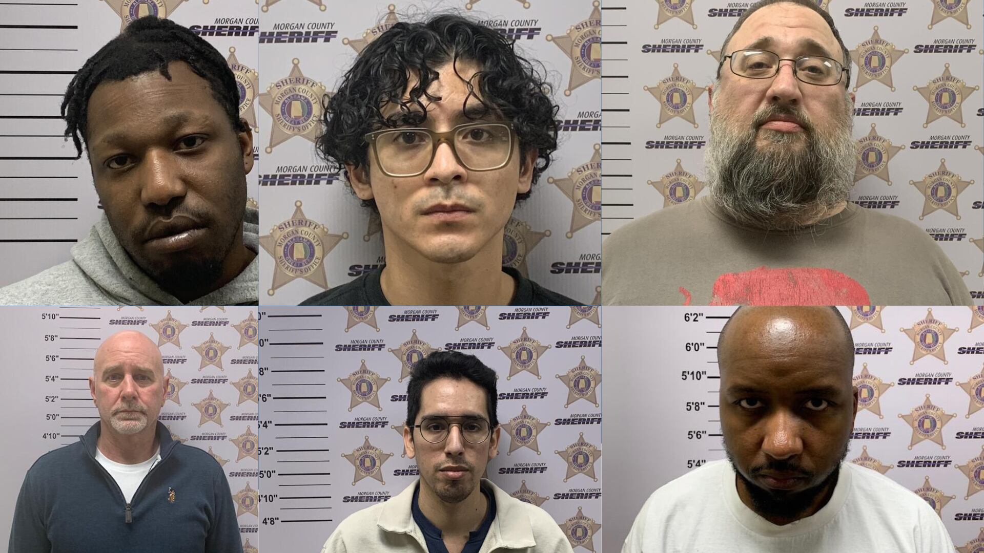 Six men arrested in Morgan County Anti-Human Trafficking Operation