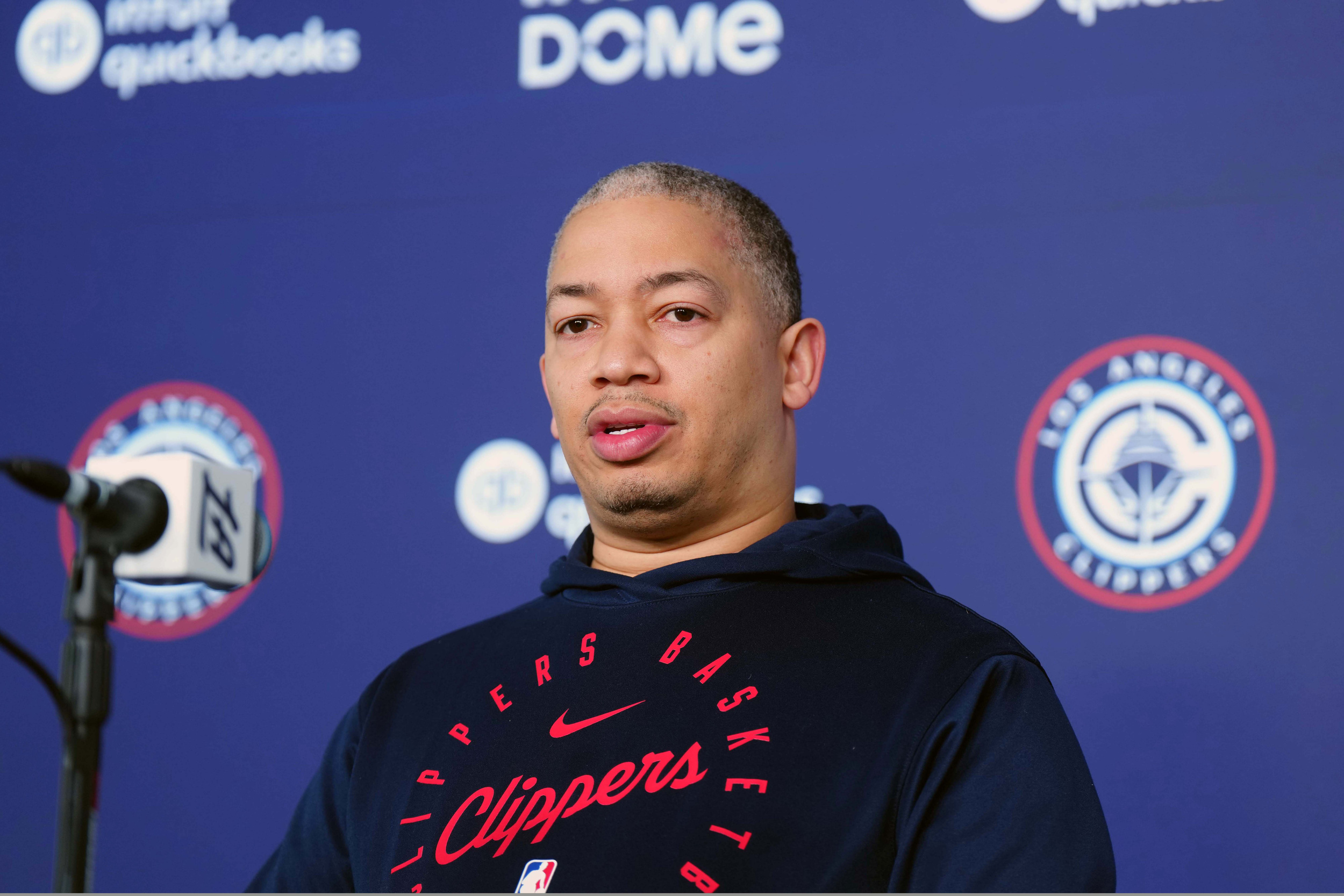 Clippers Offer No Details On Coach Ty Lue Back Issue