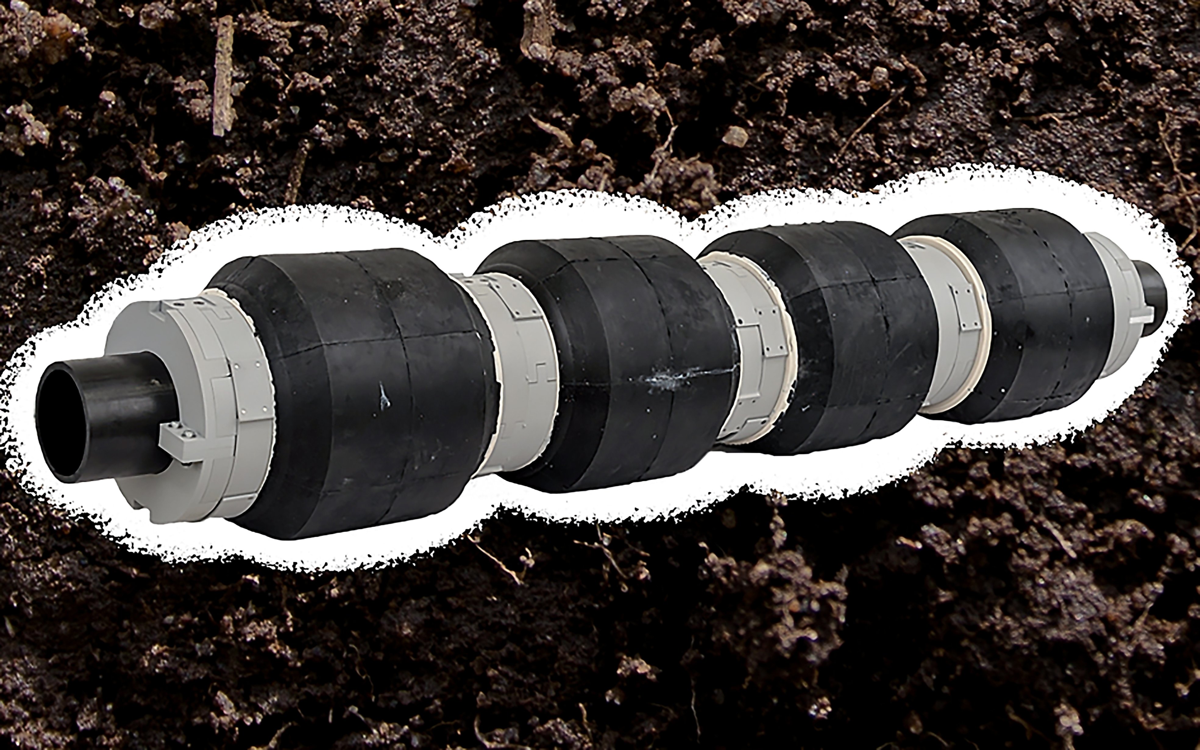 Worm-like Robots Install Power Lines Underground