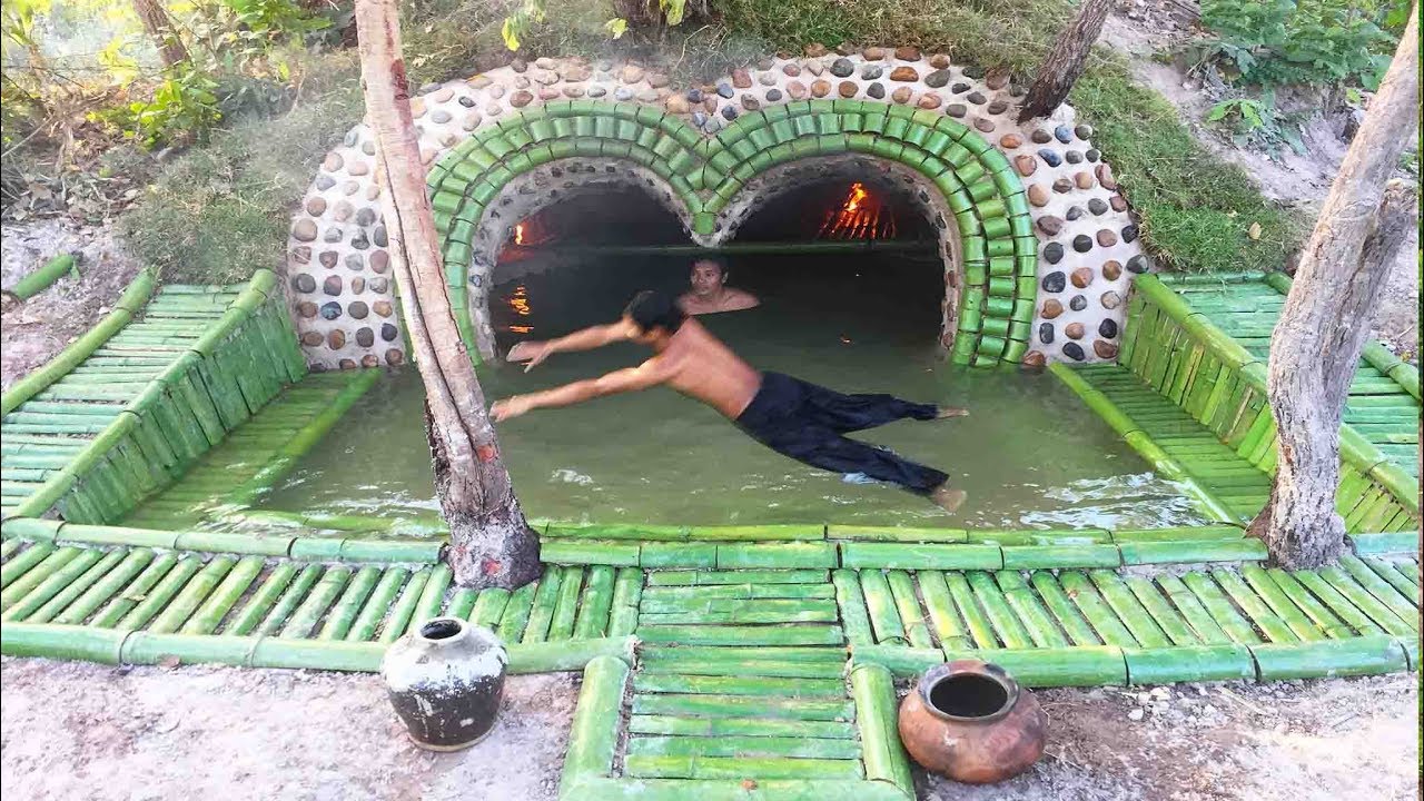 Building an Amazing Underground House with a Swimming Pool!