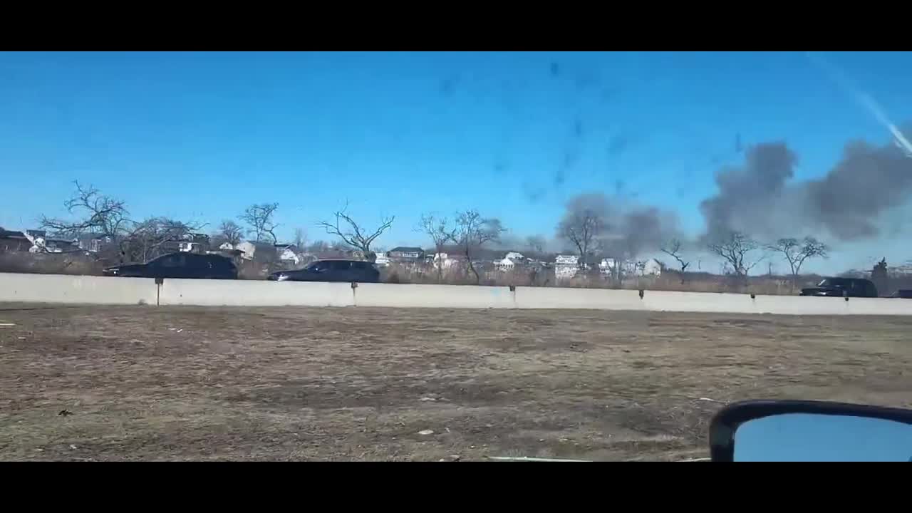 Wind-driven brush fires scorch 600 acres on Long Island, New York, USA