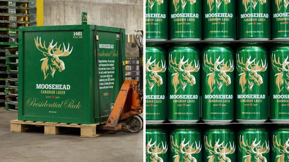 Moosehead dévoile une caisse de 1 461 bières au Canada pour «survivre» au mandat de Trump
