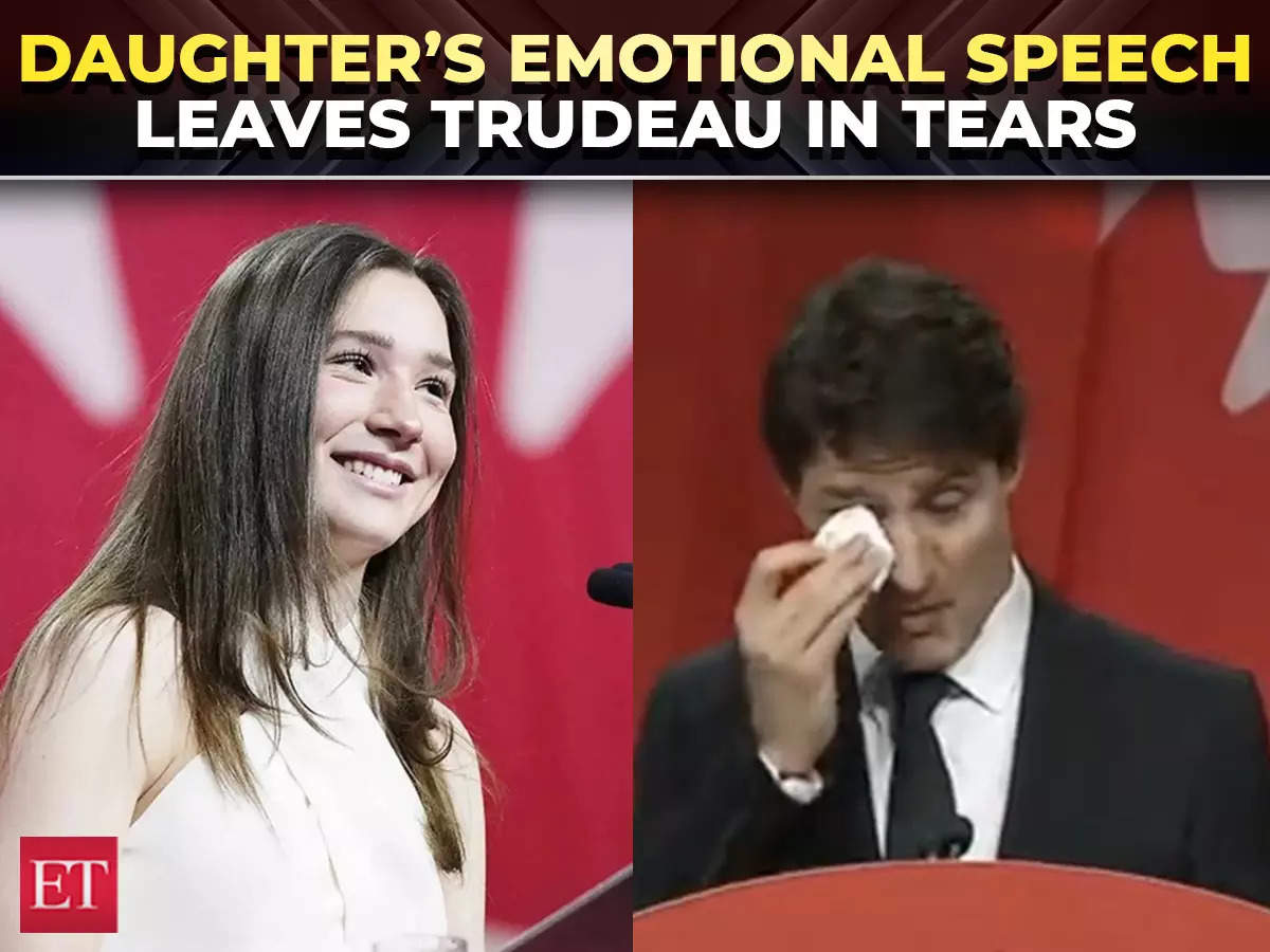 'Dad, so proud of you': Trudeau in tears as daughter’s emotional speech ...
