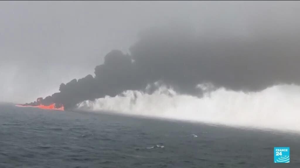 Huge fire, 32 injured after North Sea ships crash