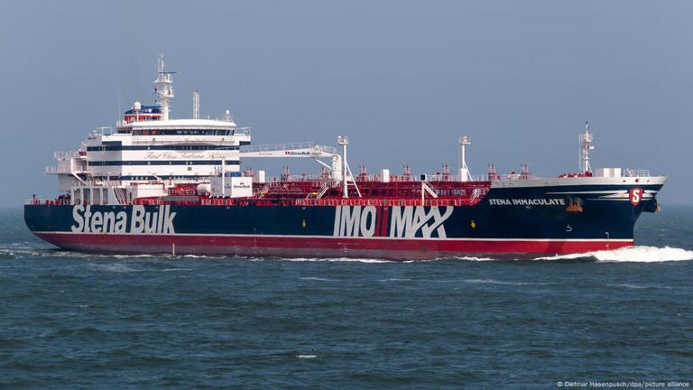 North Sea: Tanker hired by US military hit by cargo ship