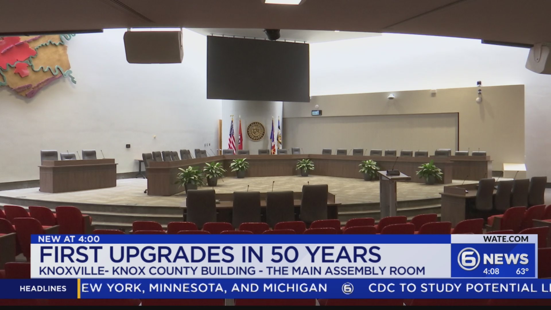 Main Assembly Room in Knoxville City-County Building gets first upgrade ...