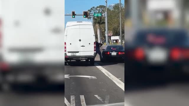 Road rage driver shot with flare gun after attacking fellow motorist ...