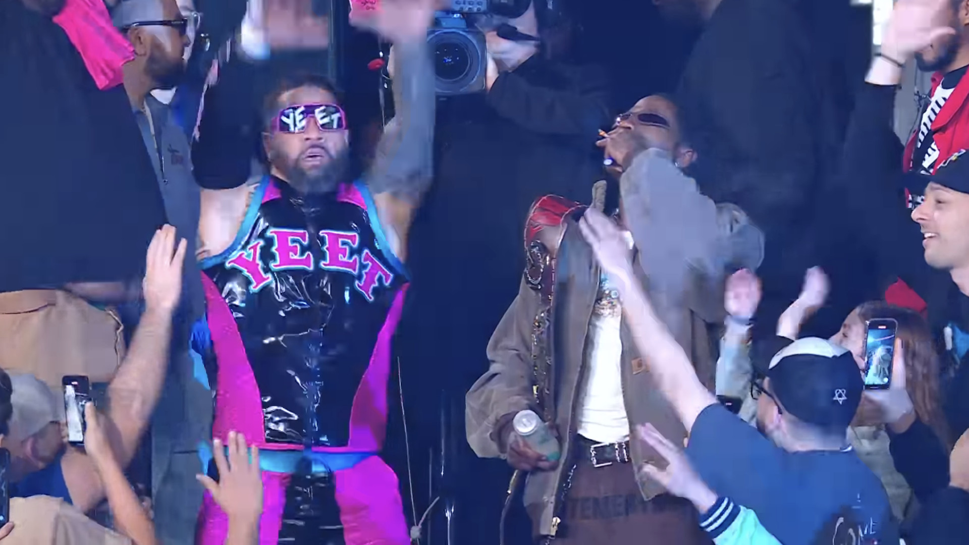 Jey Uso’s got jokes about Travis Scott’s stiff slap of Cody Rhodes