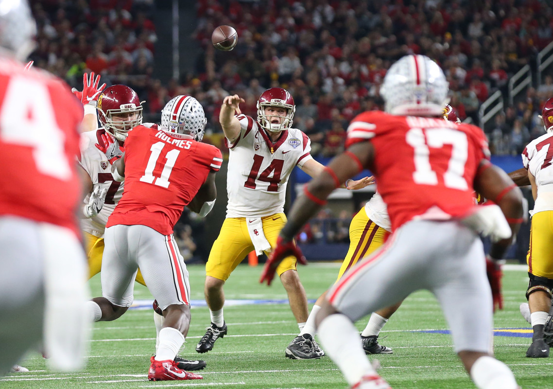 Former USC QB Sam Darnold makes most of second chance, and sets new ...
