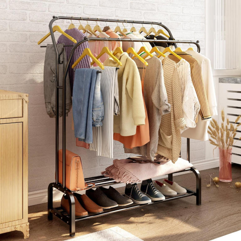 Walmart Is Selling an 'Easy to Assemble' $87 Rolling Garment Rack for ...