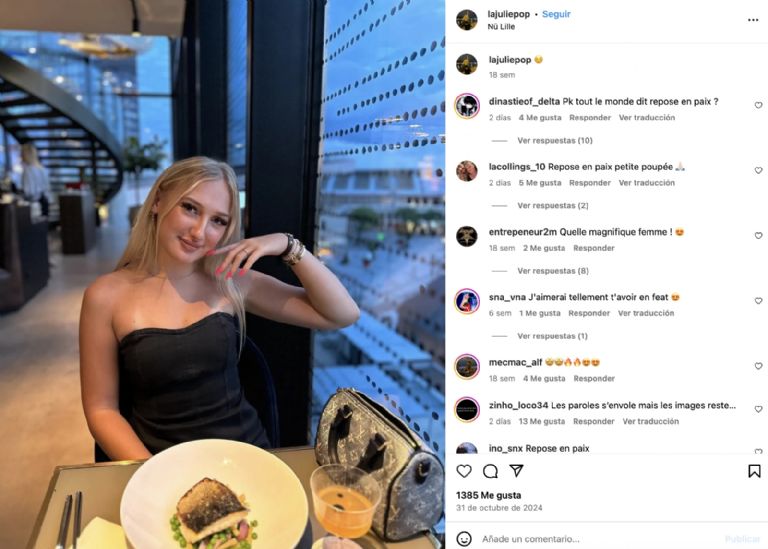 La influencer Julie Lexie fue hallada sin vida a dos semanas de ser ...