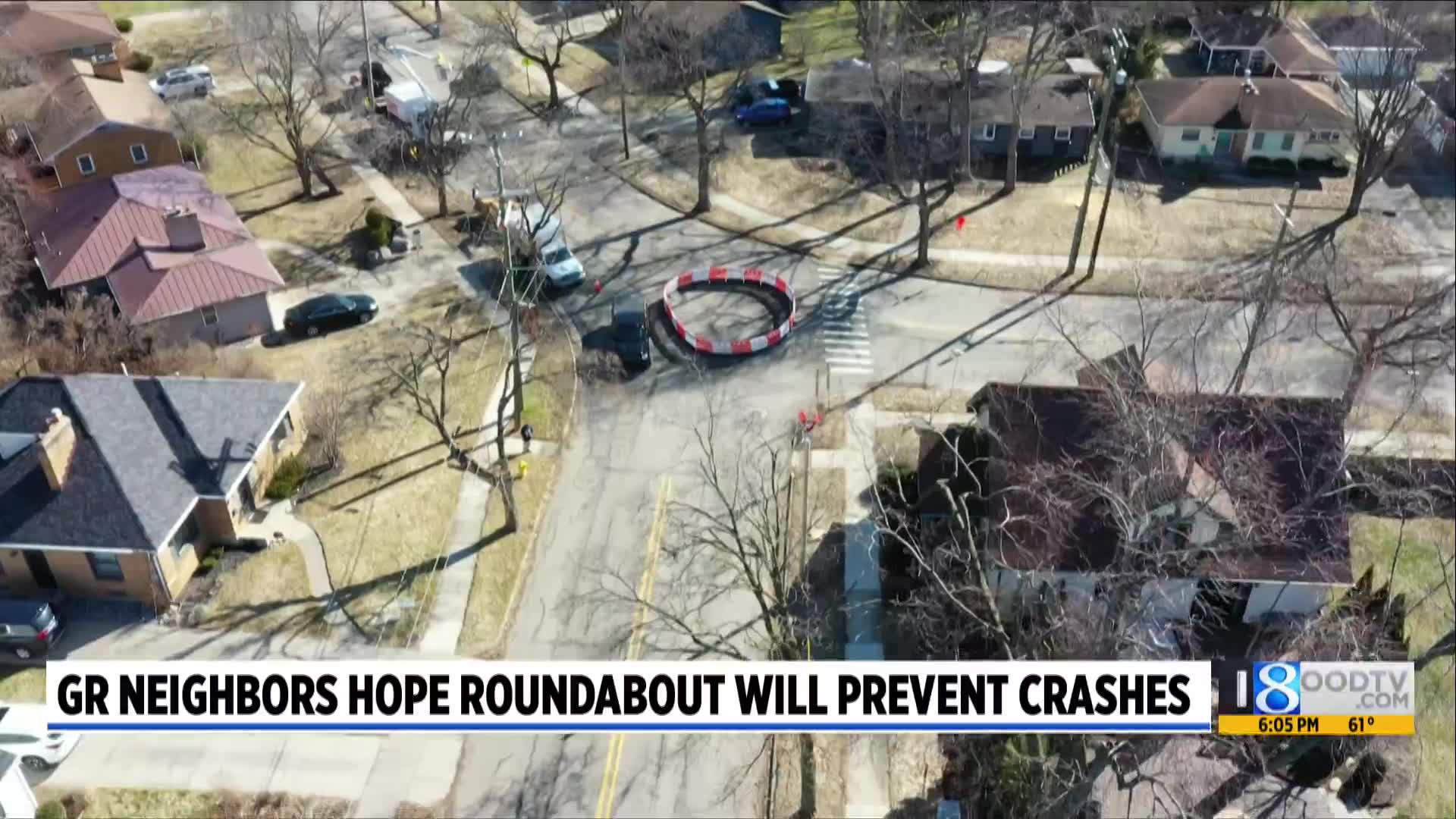 Grand Rapids neighbors hope roundabout will prevent crashes