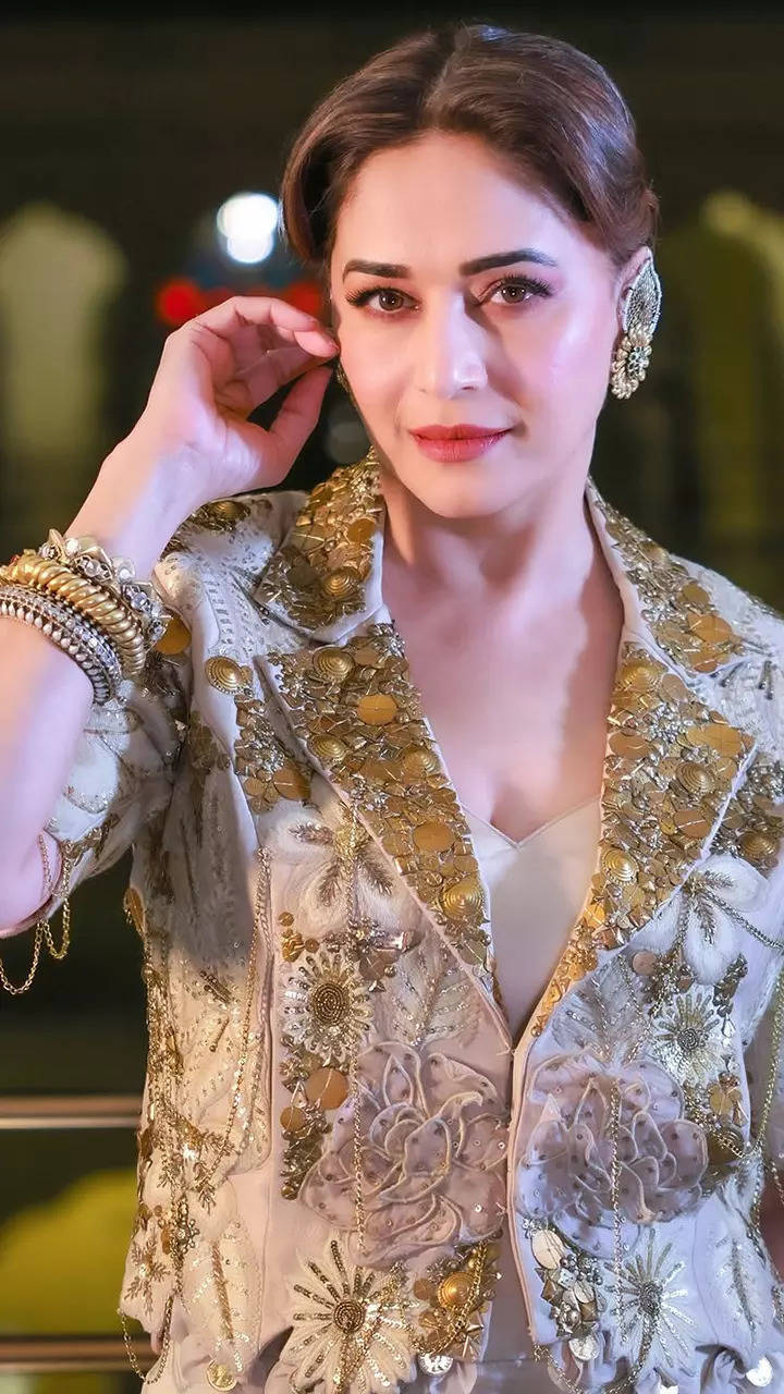 Madhuri Dixit effortlessly blends vintage royalty with contemporary ...