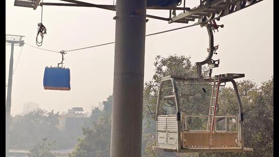 India’s first urban ropeway begins trial run in Varanasi