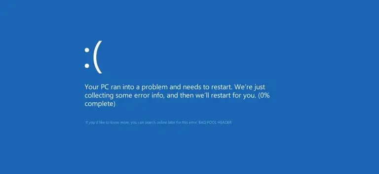 Cómo solucionar el error BAD POOL HEADER en Windows