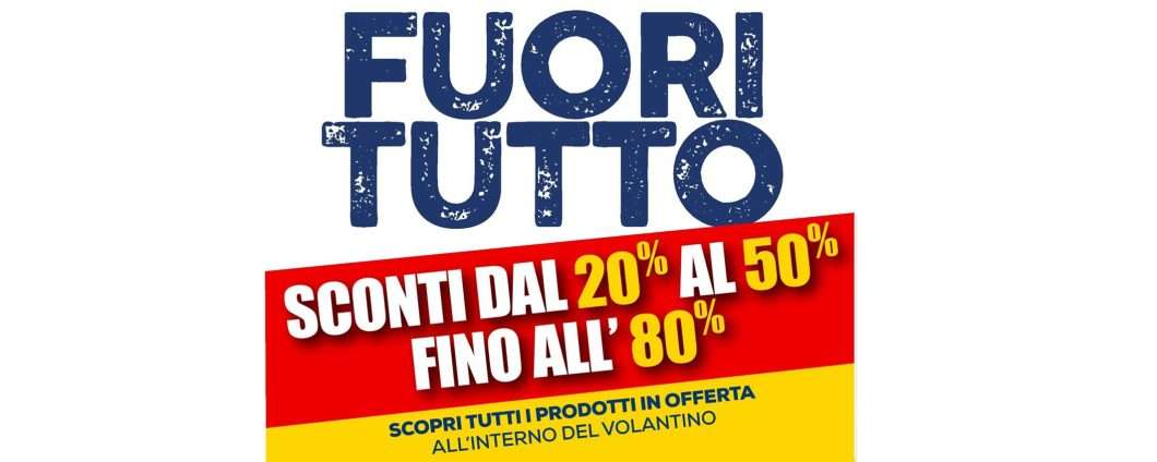 Volantino Bricofer, occhio al fuori tutto: sconti fino all'80% per casa ...