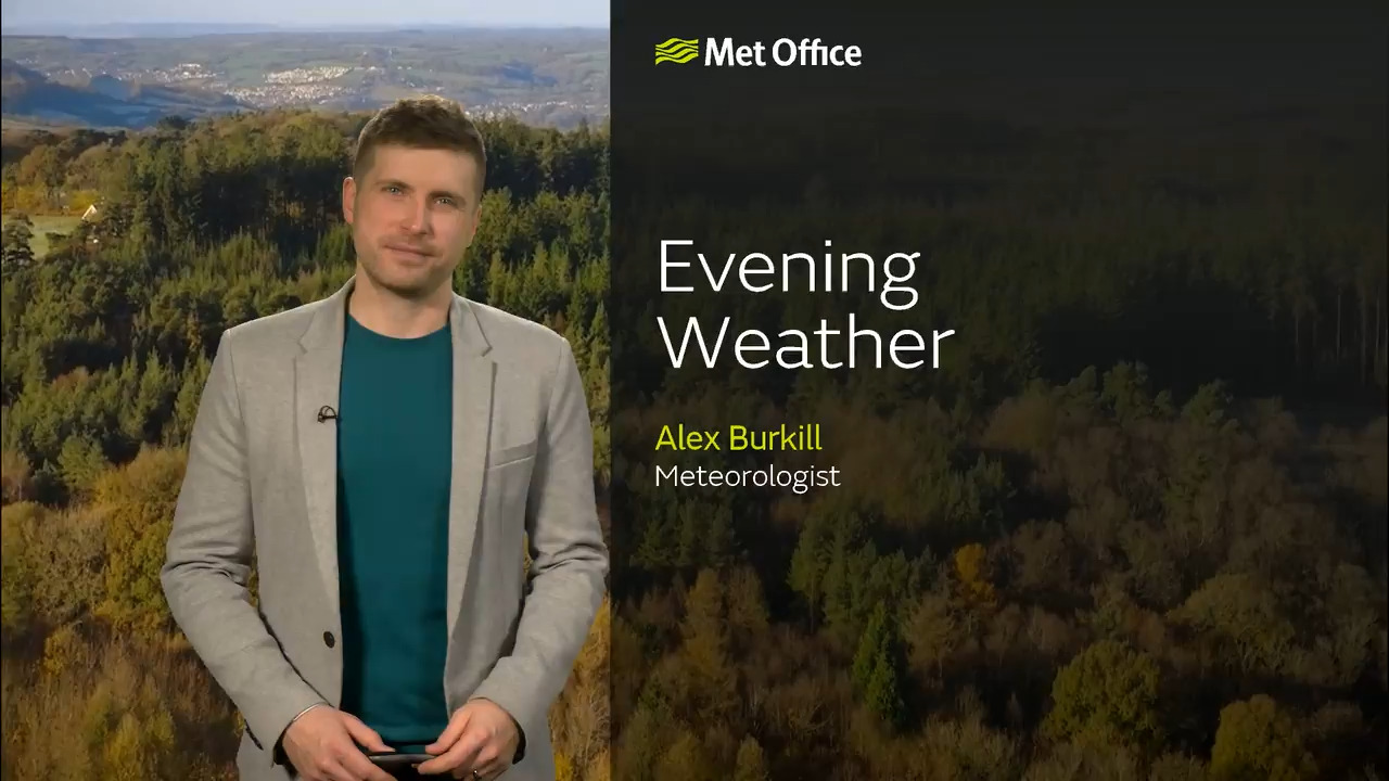 Met Office Monday Evening Weather Forecast 10/03/2025