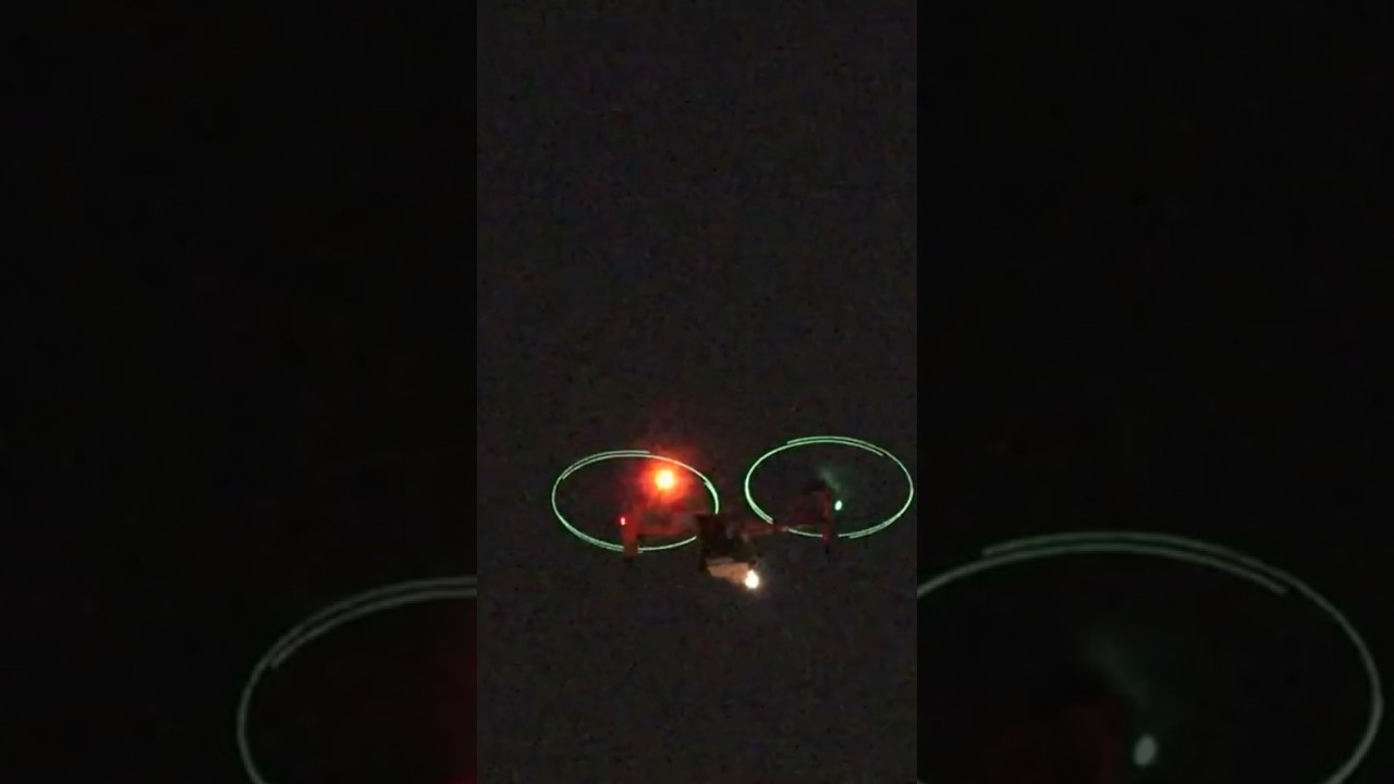 V22 Osprey Rotor Blade Tips at Night