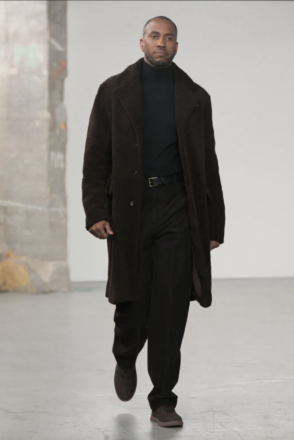 Artist Rashid Johnson Models in Gabriela Hearst's Fall 2025 Fashion Show