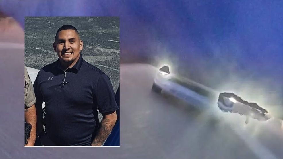 Bodycam footage reveals moment Officer 'Smiley' hit during high-speed ...