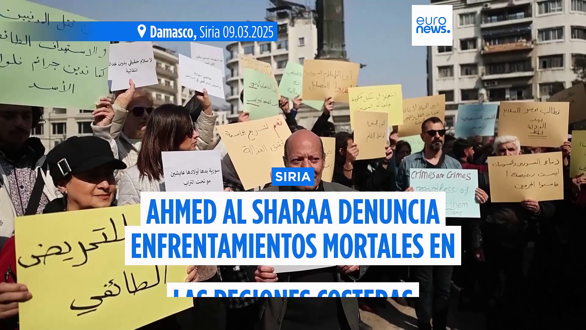 El presidente de Siria, Ahmed Al Sharaa, investiga los enfrentamientos con los alauíes que han ...