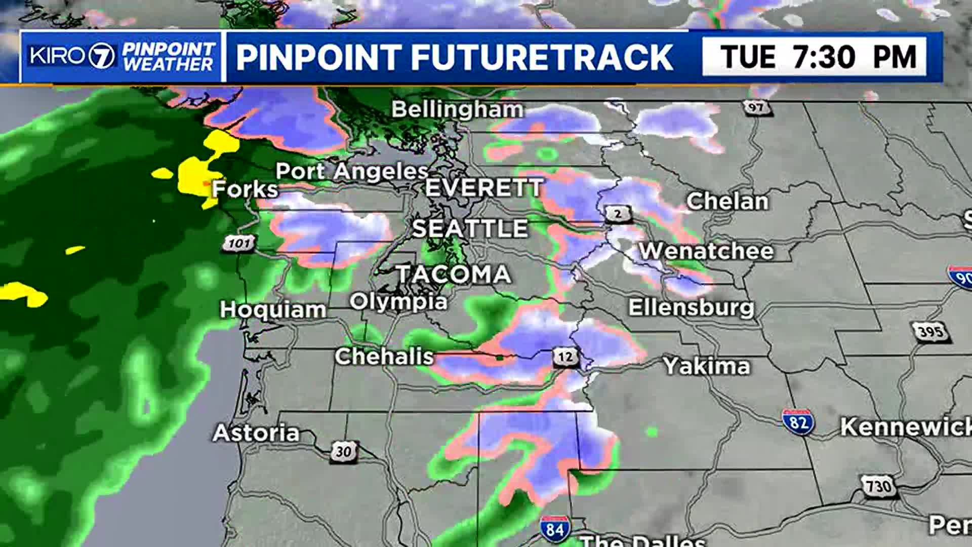 Forecast for Monday Noon March 10.1