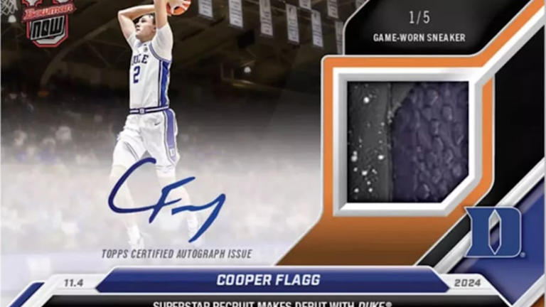 Cooper Flagg's Cards looking at March Madness Impact