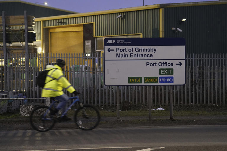 A cargo ship hits a tanker and they catch fire off England, with one ...