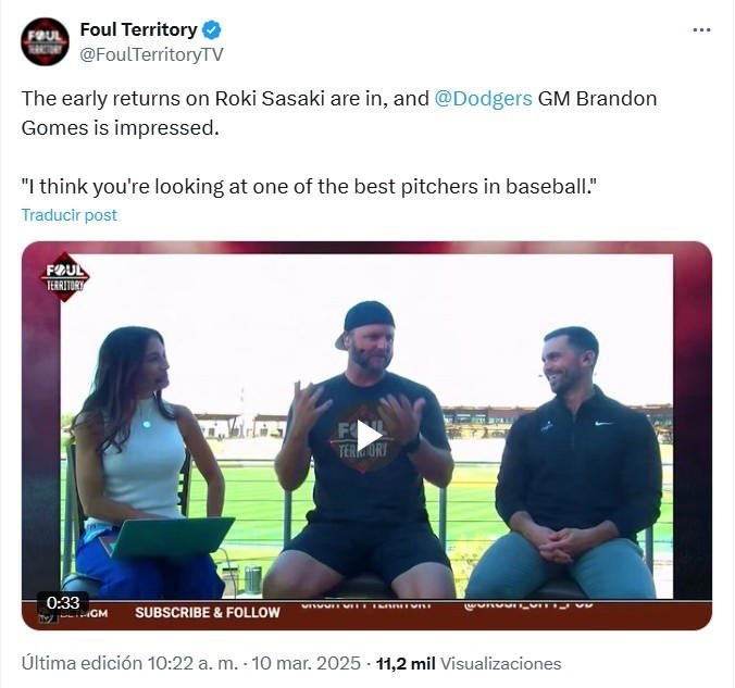 MLB: Roki Sasaki leaves Dodgers' General Manager in awe