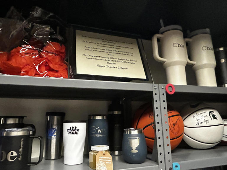 What's inside the 'gift closet' tucked inside City Hall?