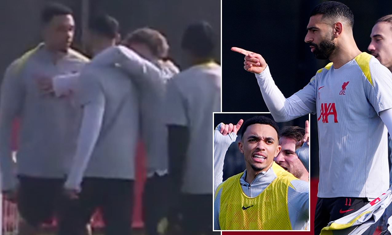 Mo Salah has to be separated from Trent Alexander-Arnold in heated ...