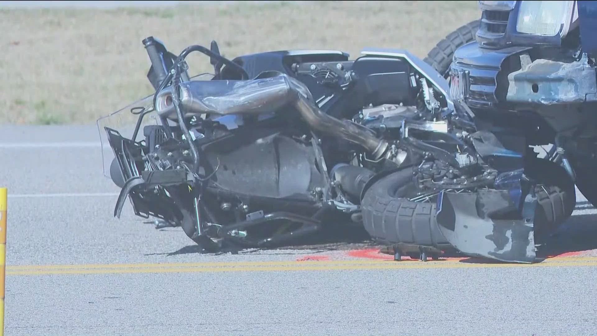 Motorcyclist killed in three-vehicle crash in Meridian, police say