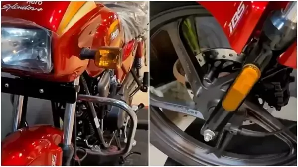 2025 Hero Splendor Plus spied, gets disc brake and new colour. Launch ...