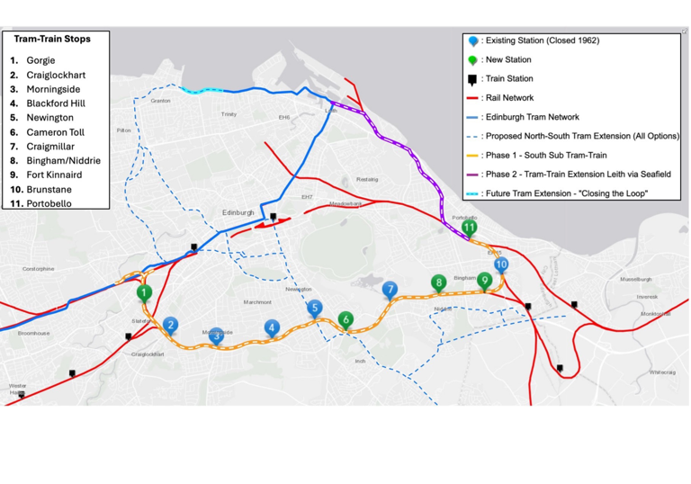 Edinburgh's South Sub railway could reopen as extension of tram network