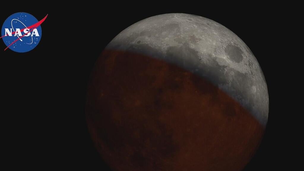 Stormy skies could obscure "blood moon" total lunar eclipse in the Bay Area