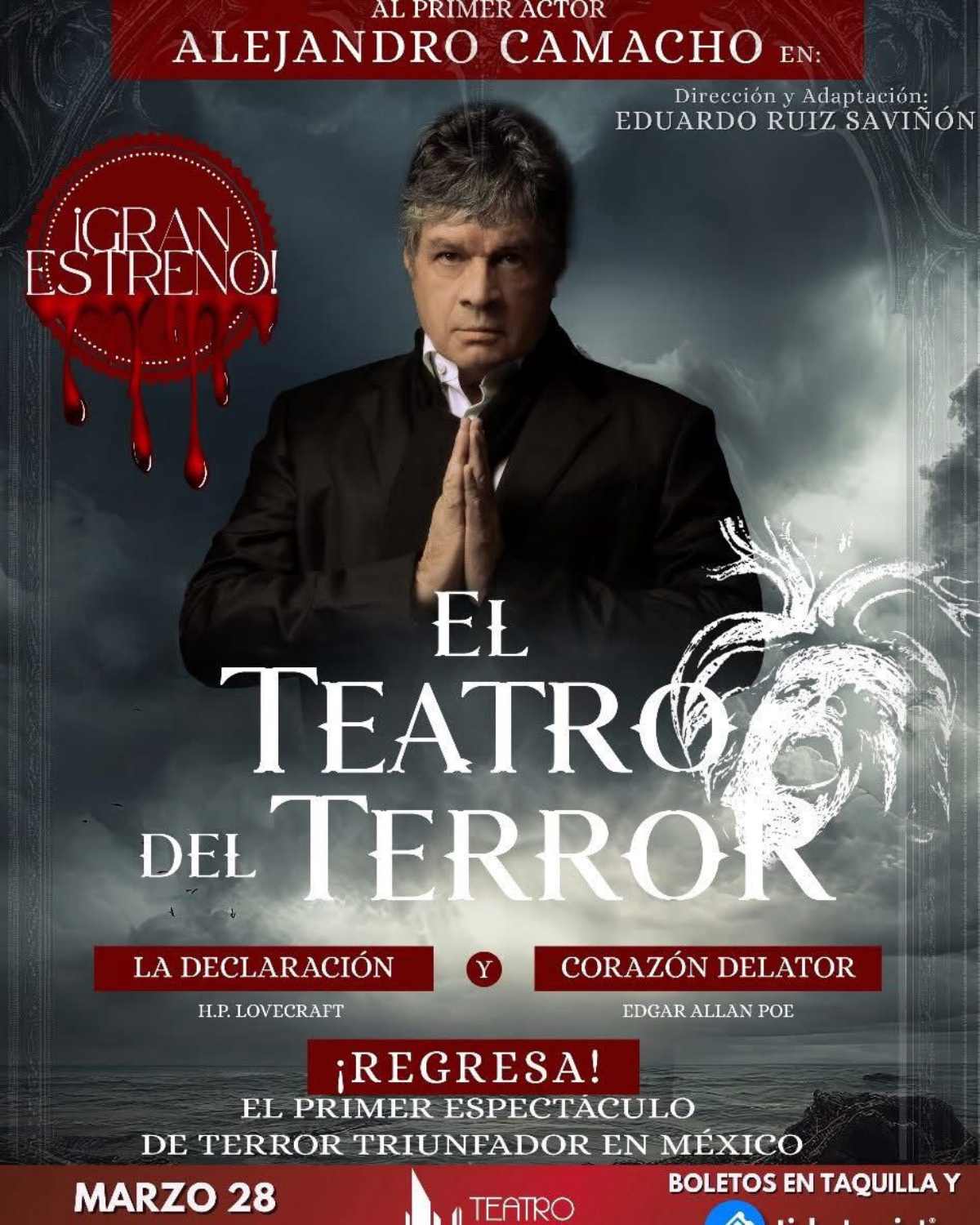 “El Teatro del Terror”, la obra que rinde homenaje a Poe y Lovecraft