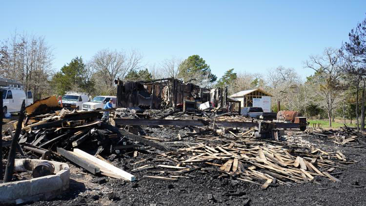 Bastrop family looks to rebuild after fire engulfed home in flames Saturday