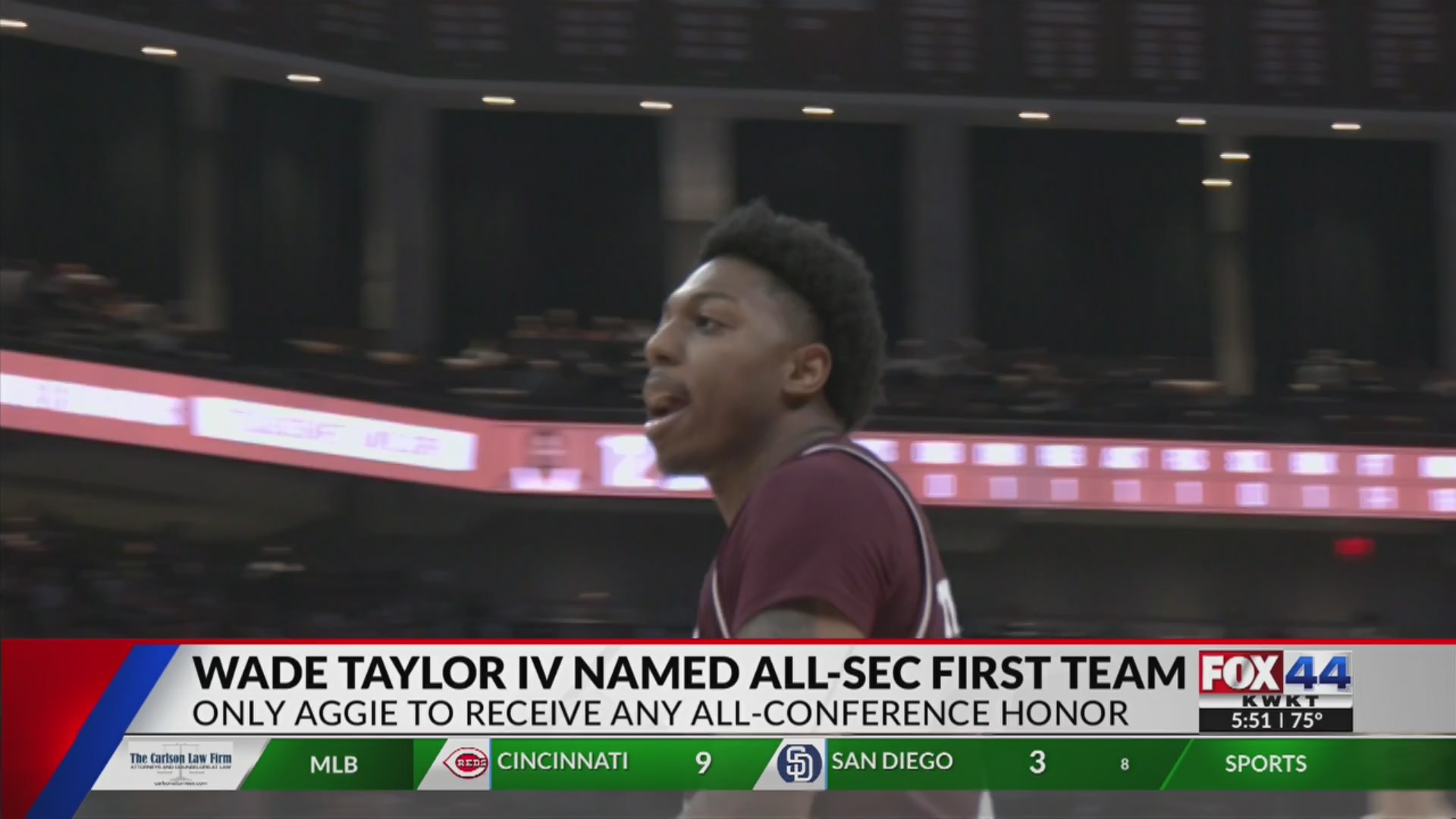 Wade Taylor IV lone Aggie on All-SEC teams