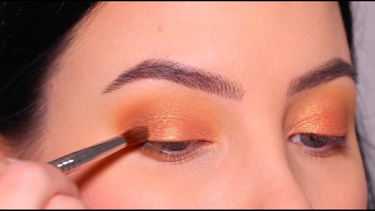 5 MINUTE Easy Warm Bronze Eye Makeup Tutorial