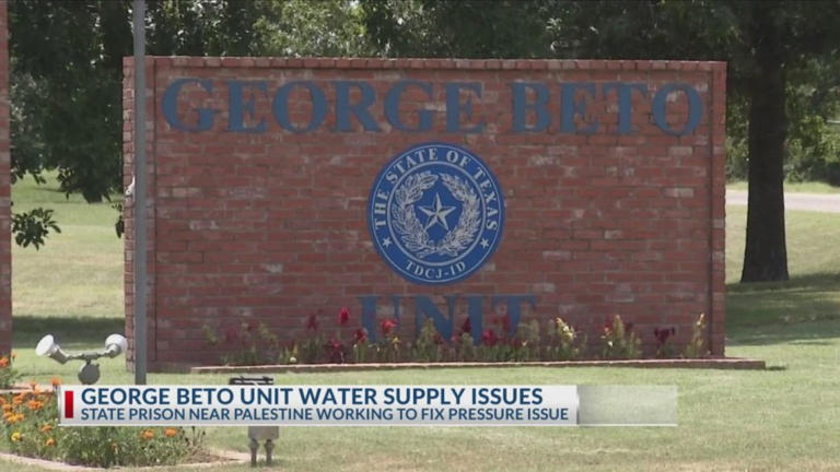 TDCJ reports water restoration at George Beto Unit near Palestine
