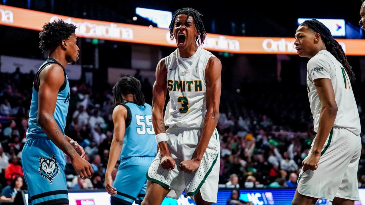 Dawkins' double-double carries Ben L. Smith past Hunter Huss in 3A West ...