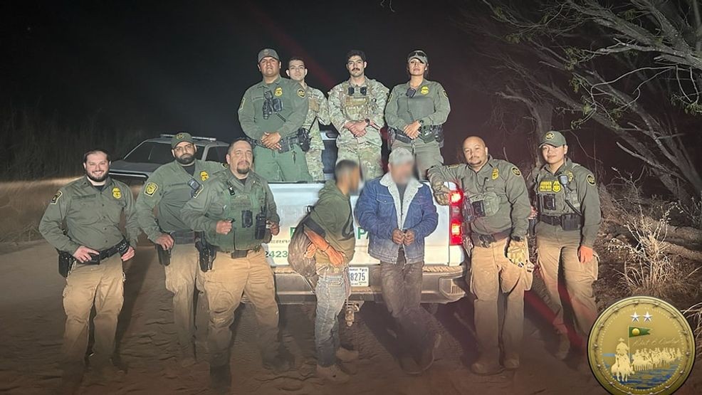 Two convicted criminals captured by U.S. Border Patrol, Texas Military Dept.