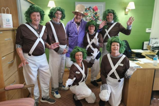 Seven 'Oompa Loompas' visit dementia care home