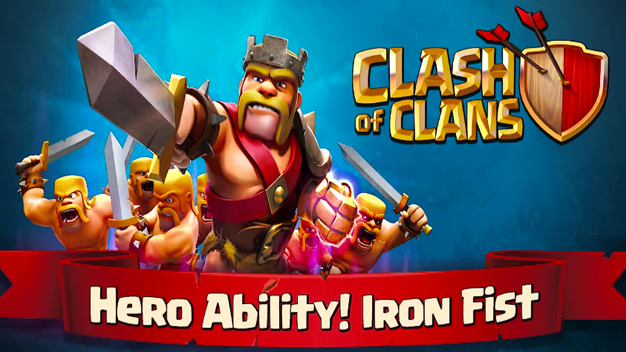 Clash of clans - Iron fist ability & Freeze spell lvl 5